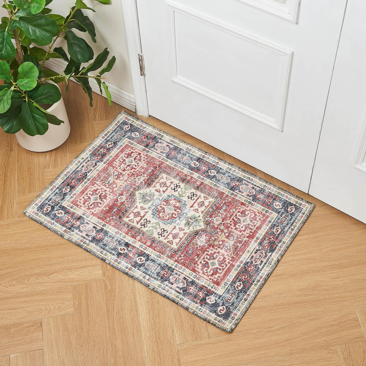 Medallion Washable Accent Rug 2' x 3'| Nava Collection by Great Bay Home